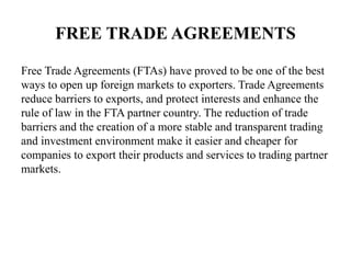 FTA Economics Presentation | PPTX