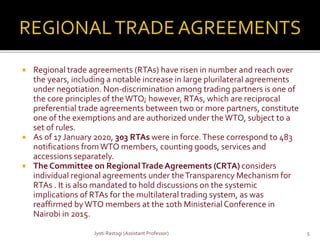 Regional And Free Trade Agreements | PPTX
