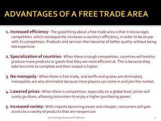 Regional And Free Trade Agreements | PPTX