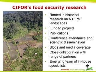 Forests, trees and agroforestry: What role in food security and ...