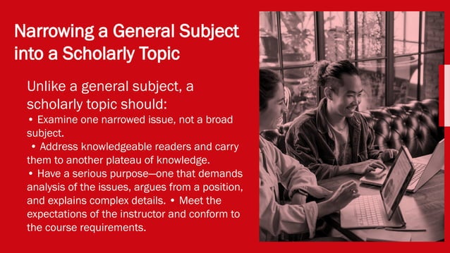 Topic selection of the research work paper | PPT