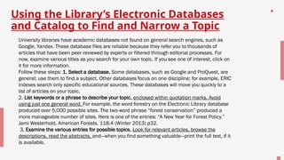 Topic selection of the research work paper | PPTX