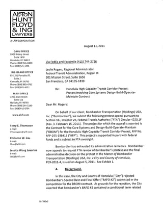 Bombardier FTA Appeal letter | PDF