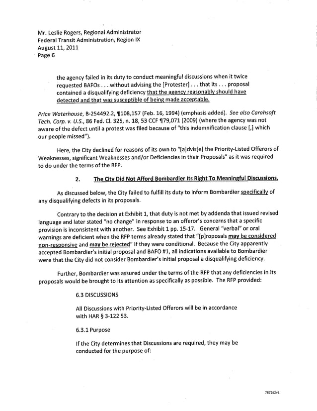 Bombardier FTA Appeal letter | PDF