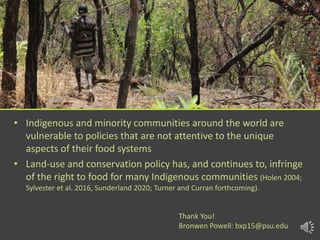 Wild foods as cultural heritage and cultural ecosystem services in ...