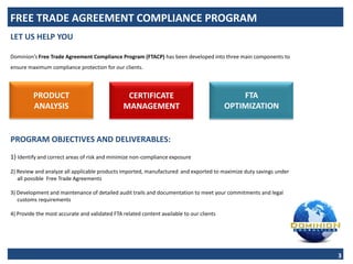 FTA Compliance 2012 | PPTX