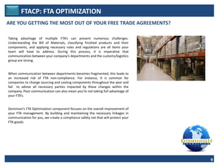 FTA Compliance 2012 | PPTX