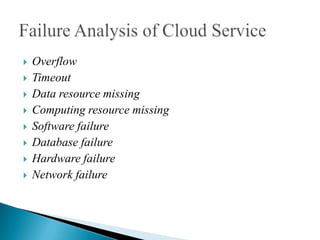 FT Architecture For Cloud Service Computing | PPT