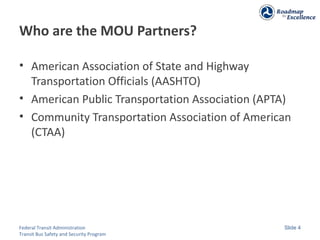 FTA Bus Safety & Security Orientation | PPT