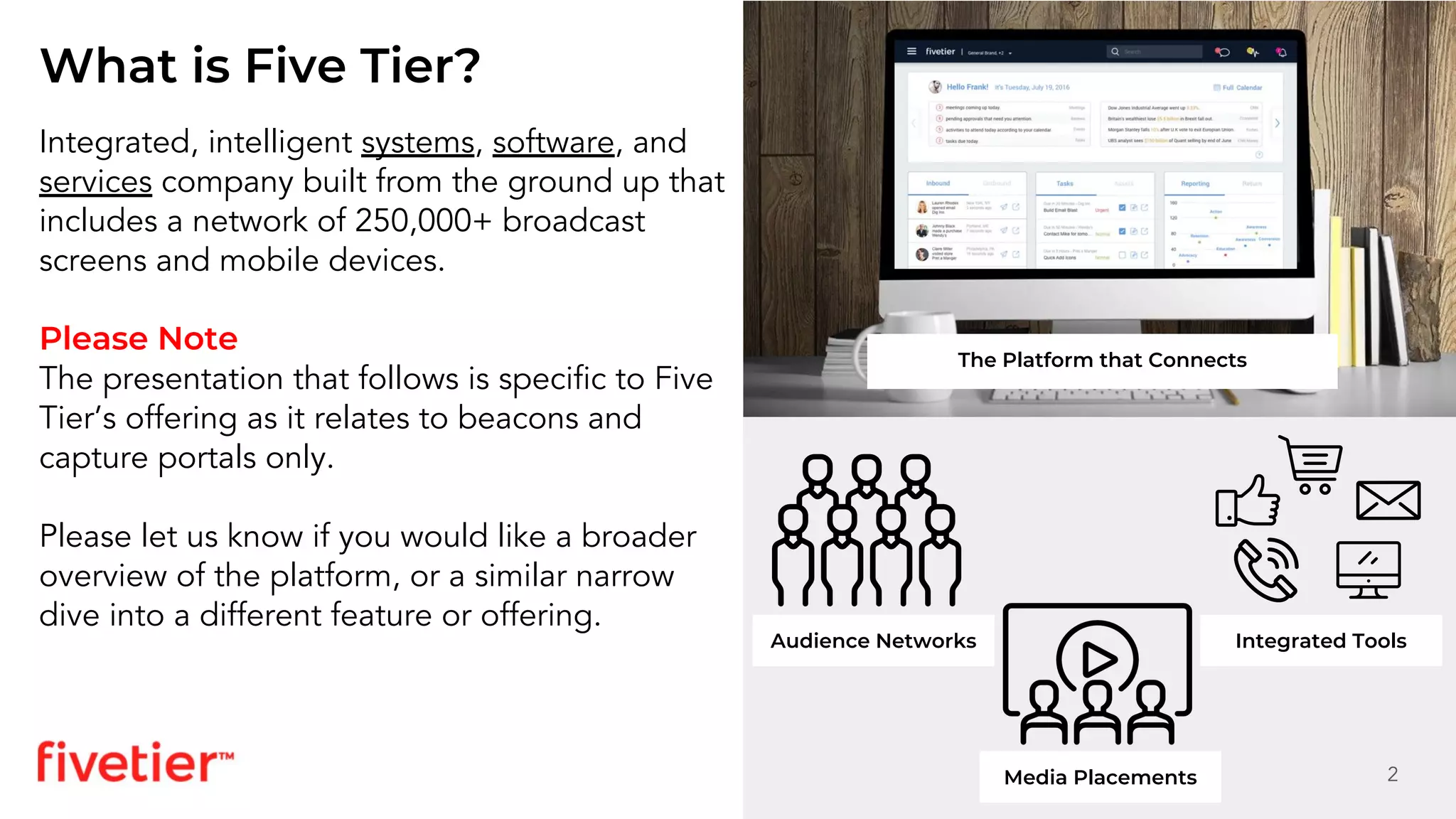 Five Tier Beacon and Captive Portal Product Guide | PDF