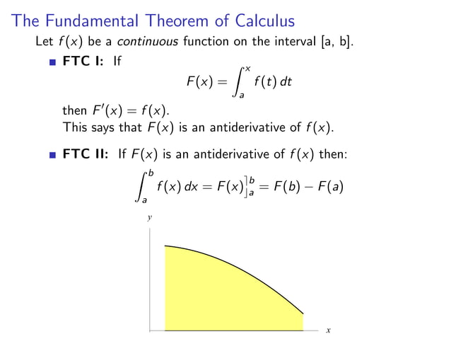 The Fundamental Theorem of Calculus | PDF | Physics | Science