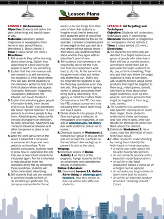 Ftc lesson-plans-student-worksheets | PDF