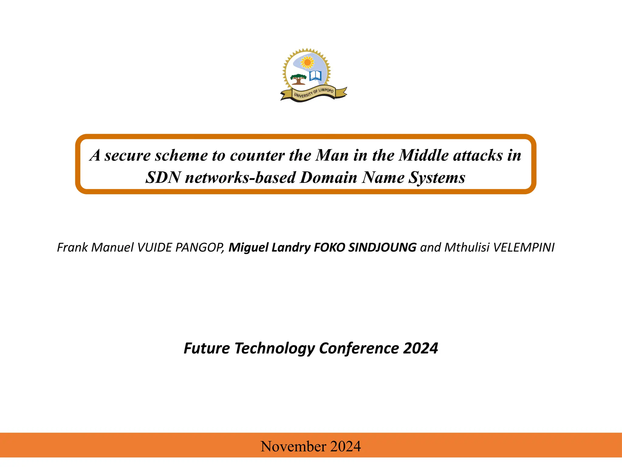 A secure scheme to counter the Man in the Middle attacks in SDN ...