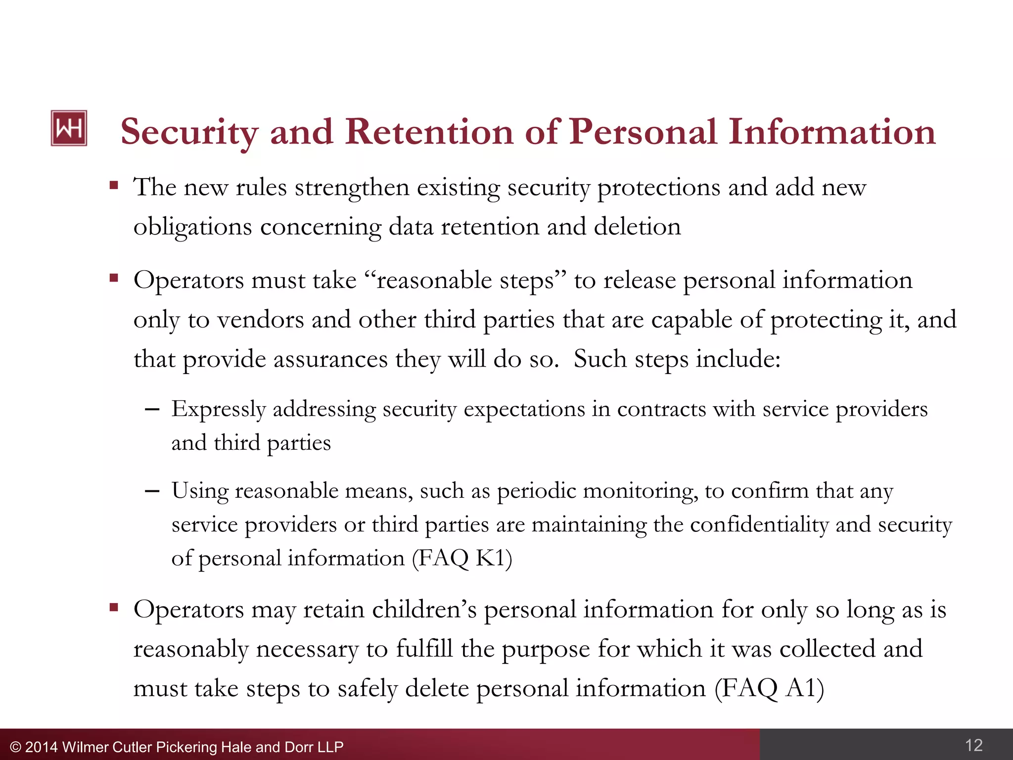 The FTC’s Revised COPPA Rules (Stanford Presentation) | PDF