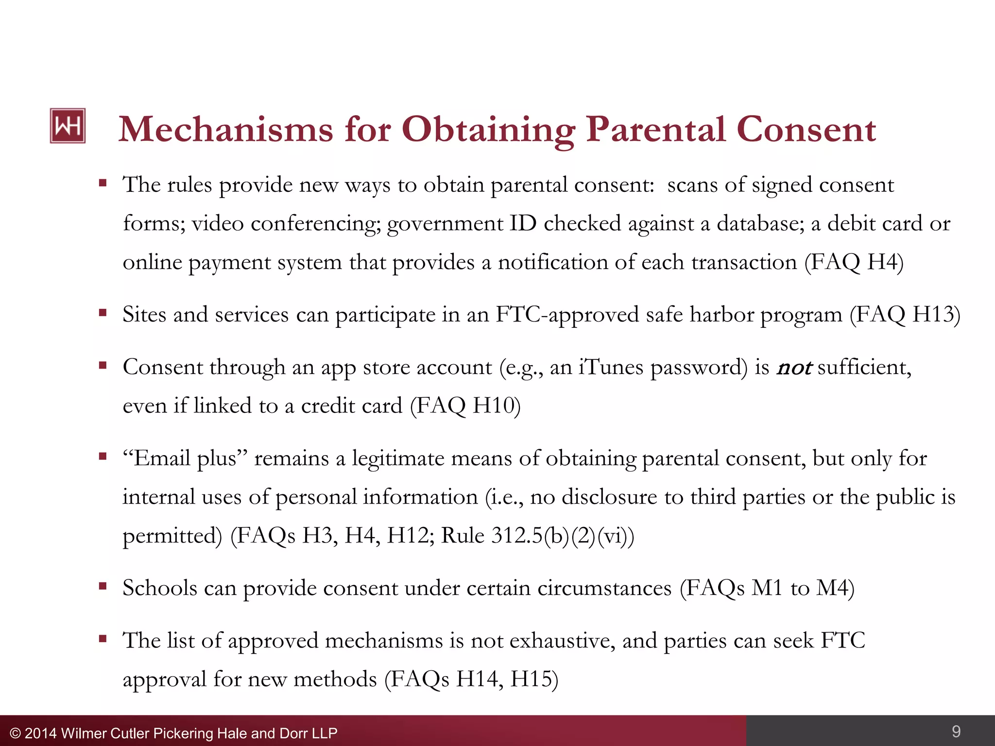 The FTC’s Revised COPPA Rules (Stanford Presentation) | PDF
