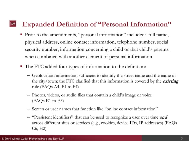 The FTC’s Revised COPPA Rules (Stanford Presentation) | PPT