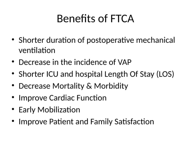FAST-TRACK ANESTHESIA IN CARDIAC SURGERY | PPTX