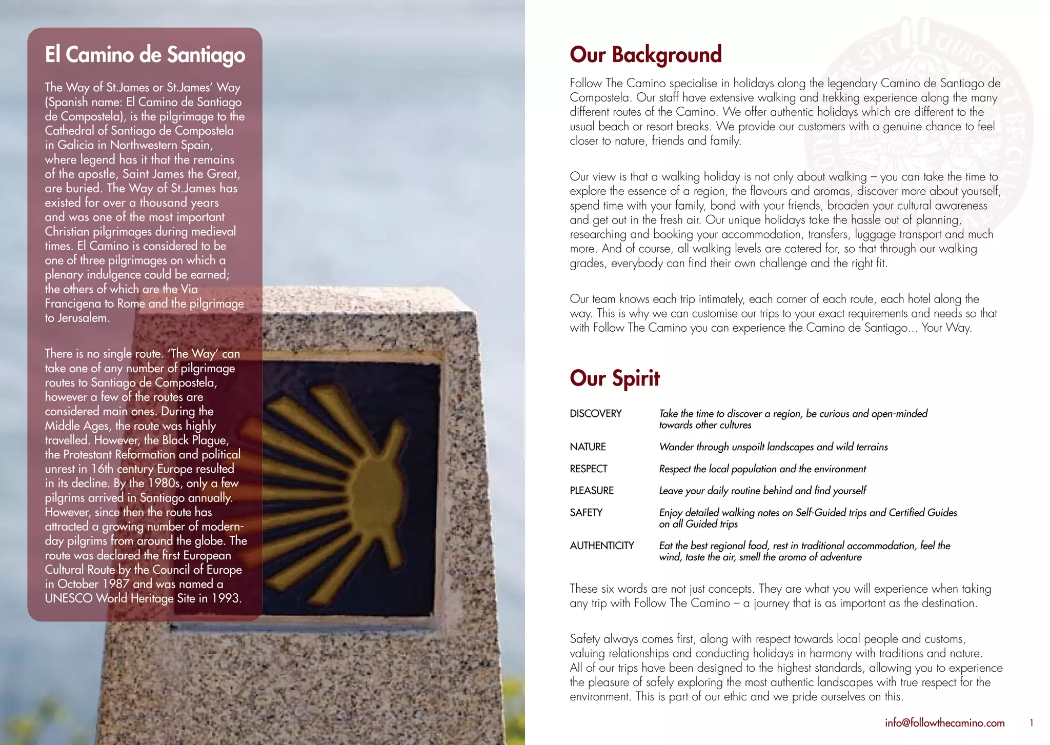 Follow The Camino Brochure | PDF