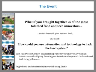 Food+Tech Connect Anniversary Party | PPT