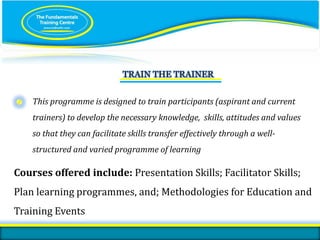 Fundamentals Training Centre Company Profile & Course Information | PPSX