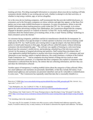 Cross Device Tracking - An FTC Staff Report | PDF
