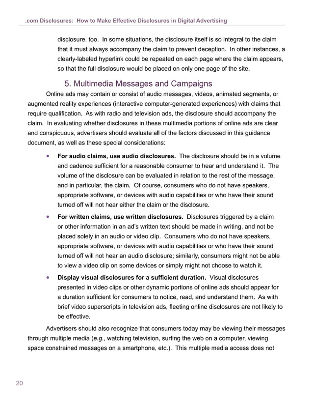 FTC Digital Advertising Guidelines | PDF | Technology & Computing