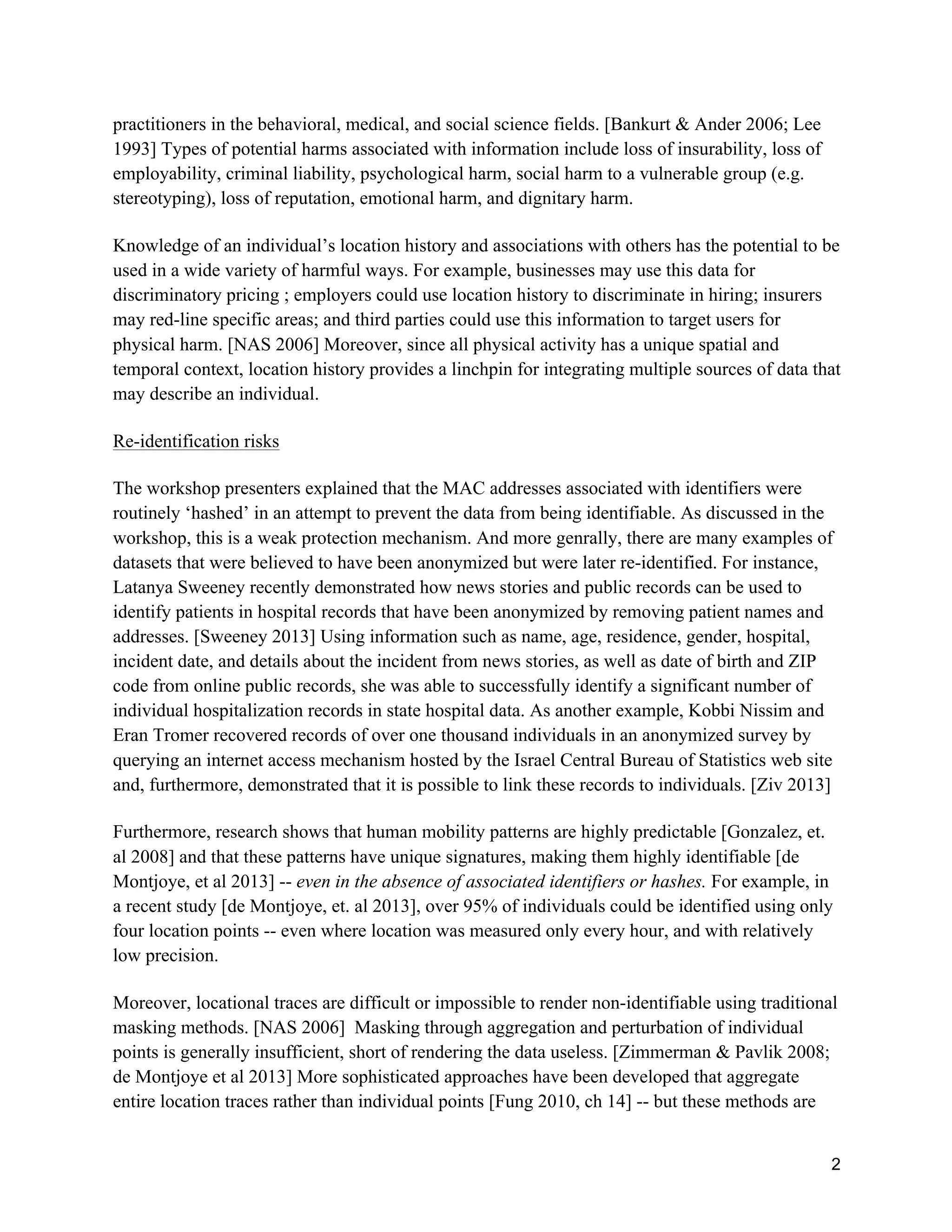 Comments to FTC on Mobile Data Privacy | PDF