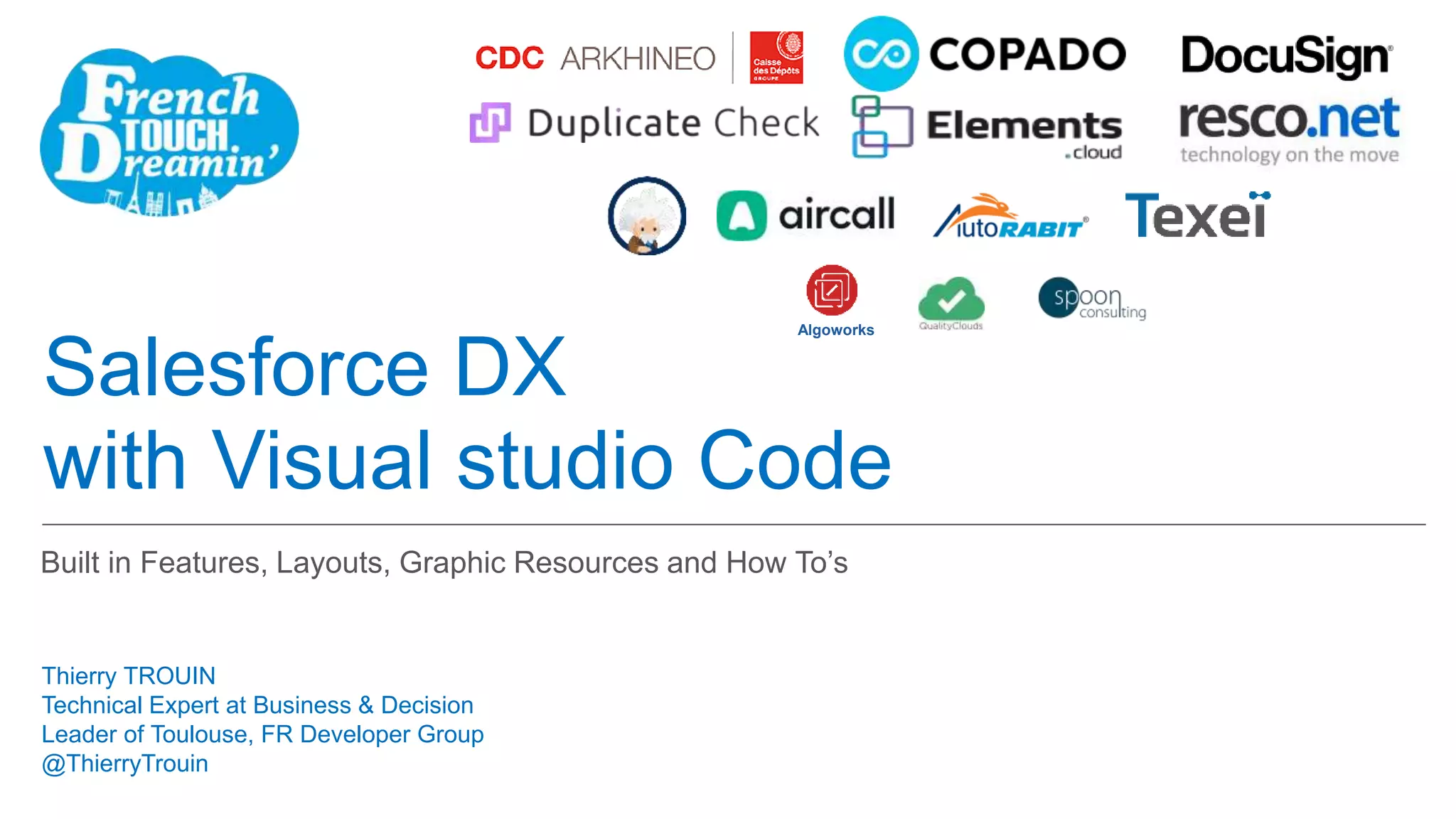 FTD19 - Salesforce DX with "Visual Studio code" | PPT