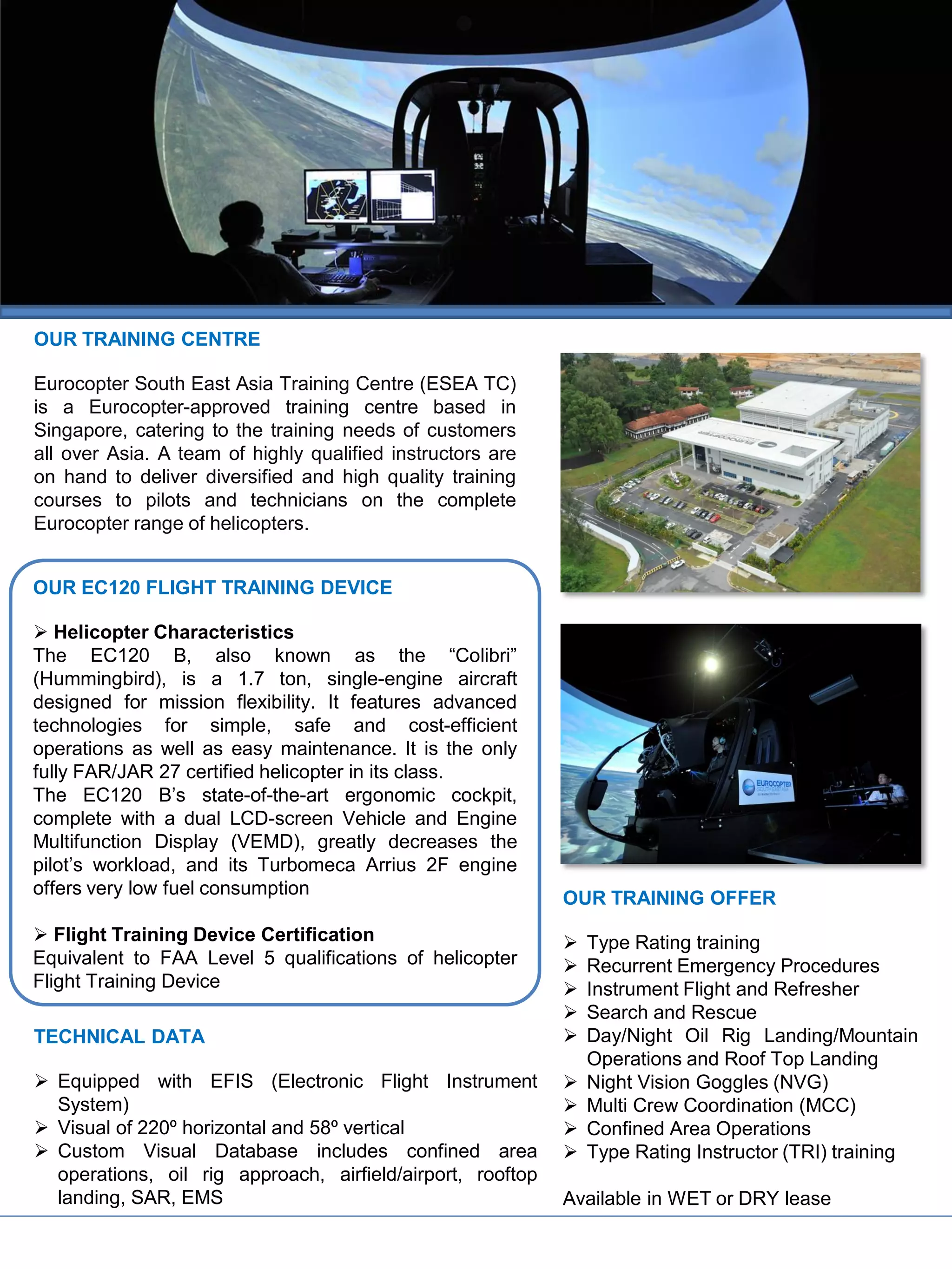 Simulador FTD EC 120 - Singapura | PDF