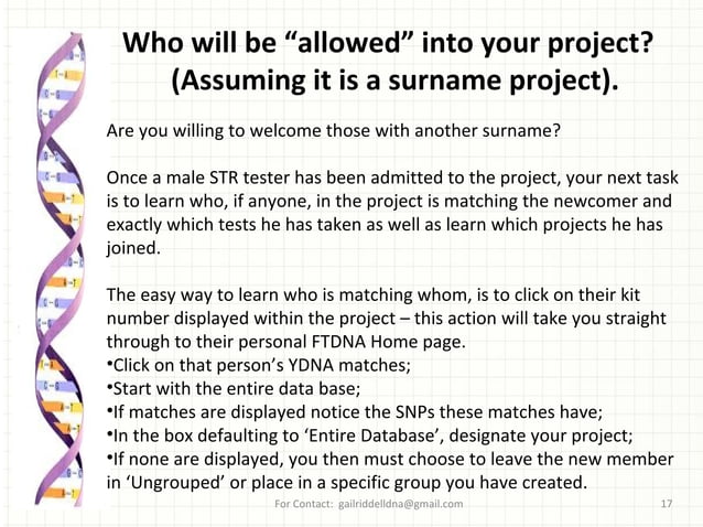 FTDNA Houston Project Management | PPT