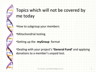 FTDNA Houston Project Management | PPT