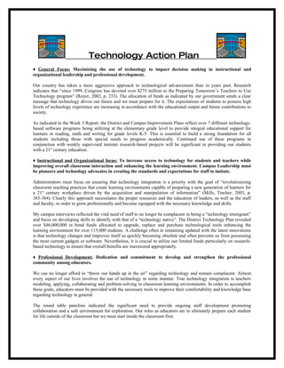 technology action plan | DOC | Professional School | Postgraduate Education