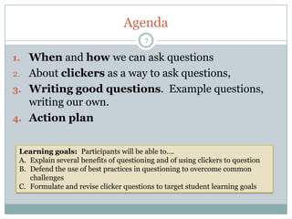 Writing great clicker questions | PPTX