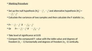 Parametric test - F test - detailed.pptx