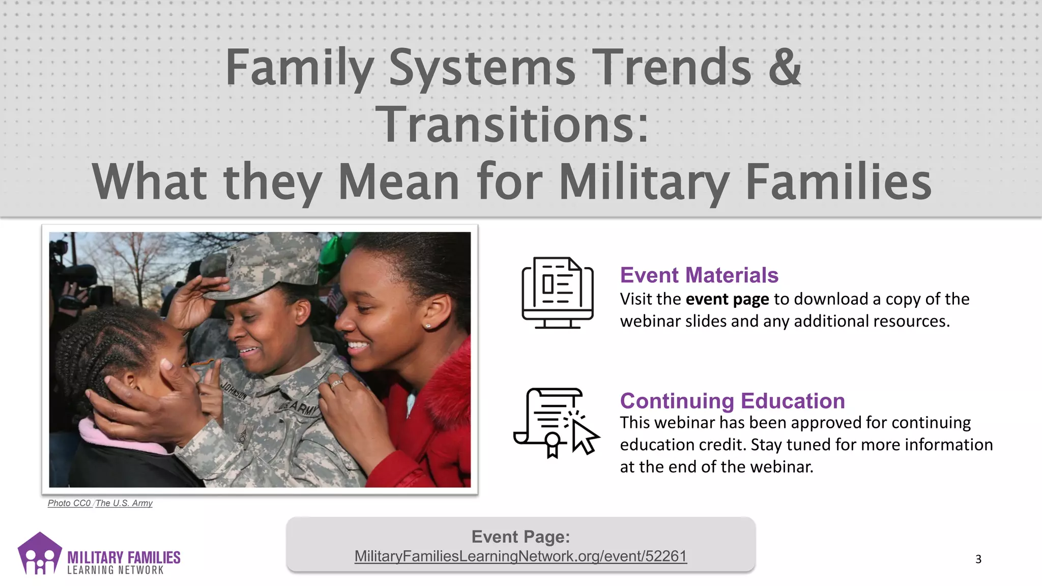 Family Systems Trends and Transitions: What They Mean For Military ...