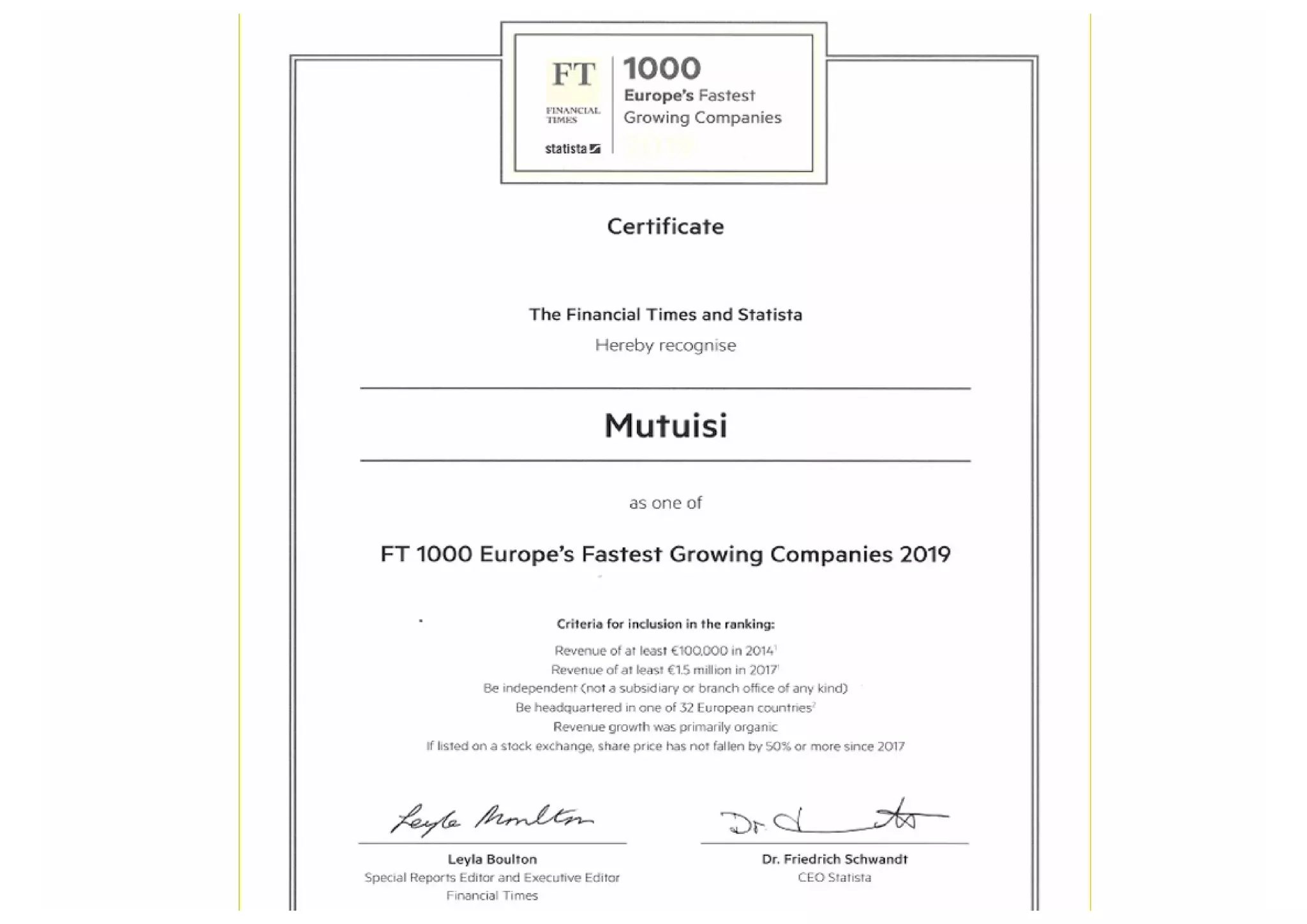 Ft future 1000 Europe | PDF | Business | Business and Finance