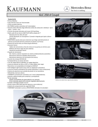 FT Mercedes Benz GLC Coupé 250d | PDF