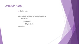 Fluid Therapy in Animals | PPTX