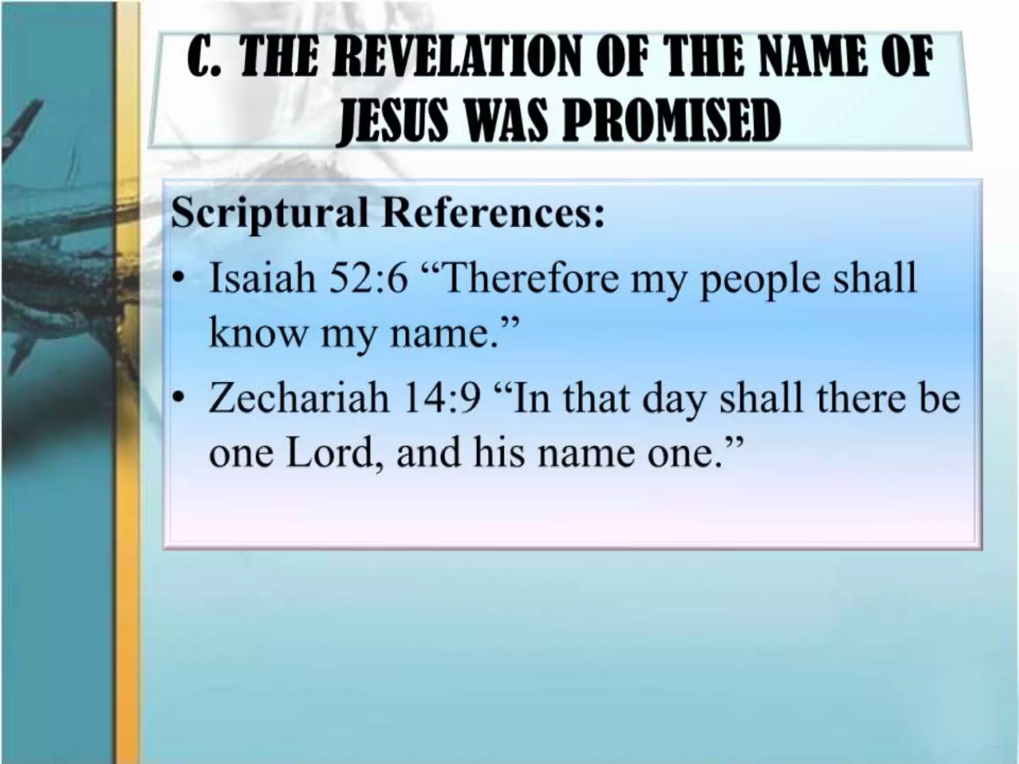 The Titles Of Jesus | PPTX