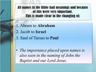 The Titles Of Jesus | PPTX