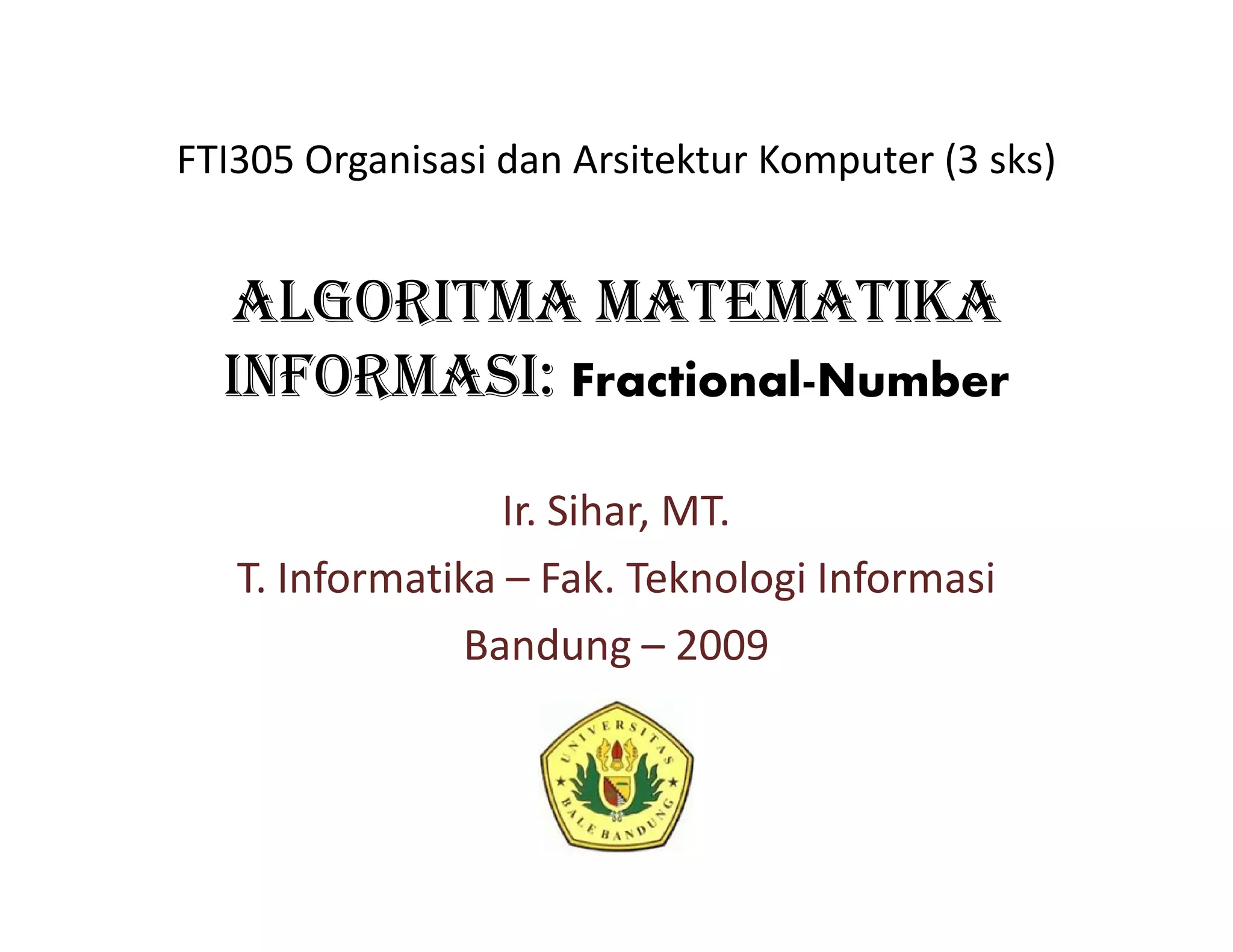 Fractional-number Algorithm | PDF