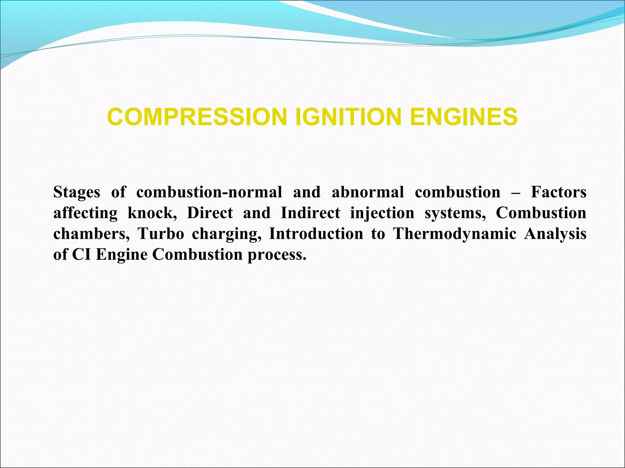 advanced IC engines Unit 2 | PPT