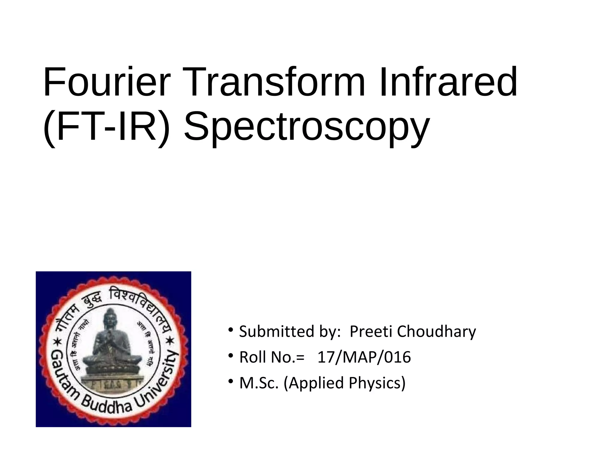 FTIR spectroscopy | PPT