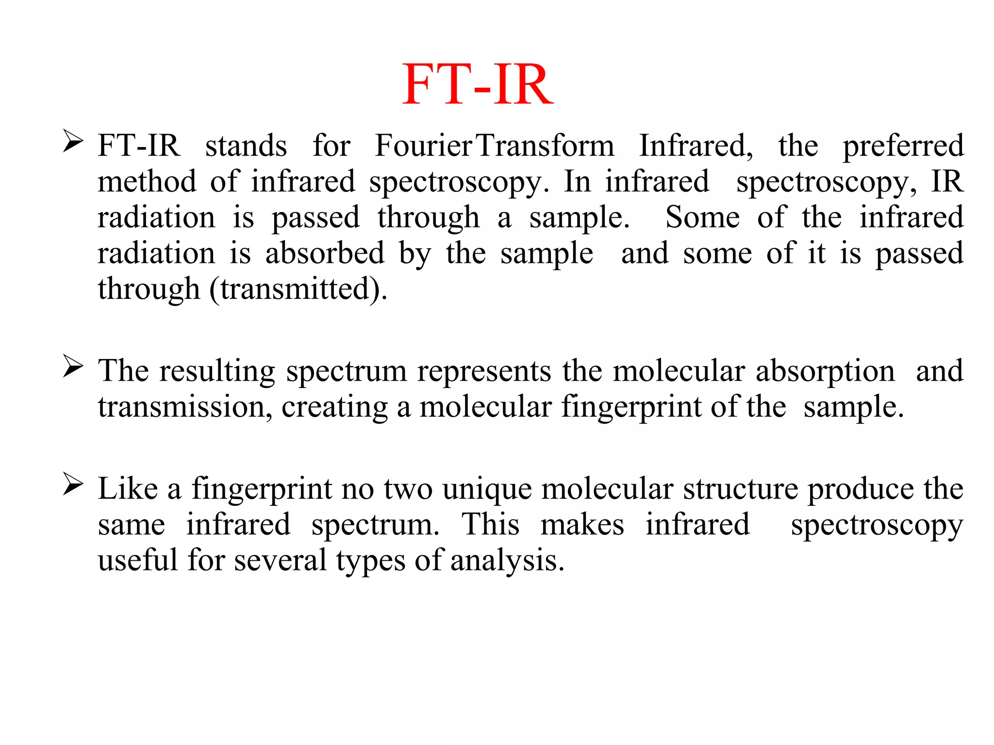 FTIR spectroscopy | PPT