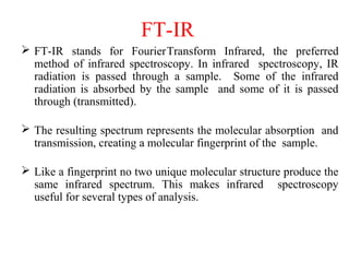 FTIR spectroscopy | PPT