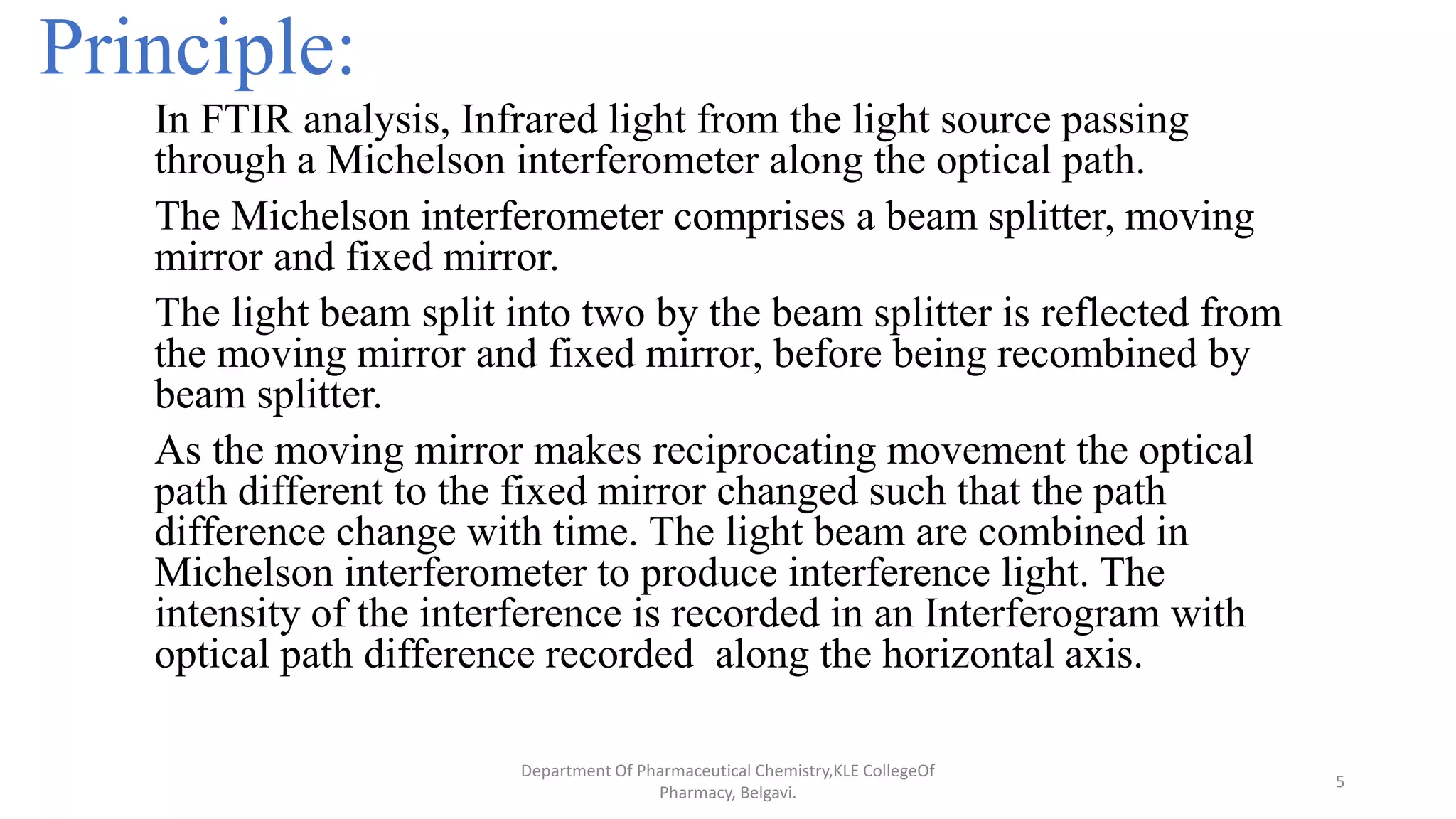 FTIR Spectroscopy | PPTX