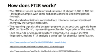 Fourier transform infrared spectroscopy. | PPTX