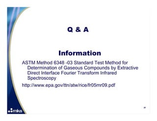 FTIR For Stack and CEM | PDF