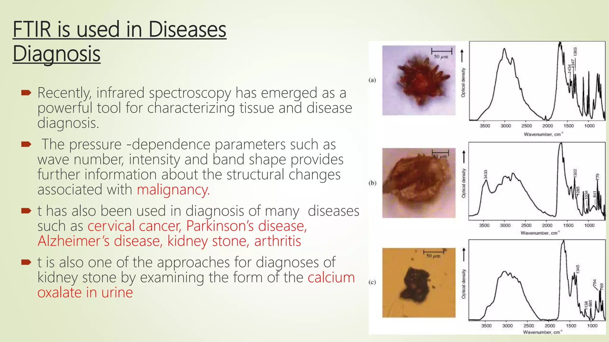 Ftir (fourier transform infra red spectroscopy) | PPT