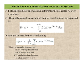 Fourier transform infrared spectroscopy | PDF